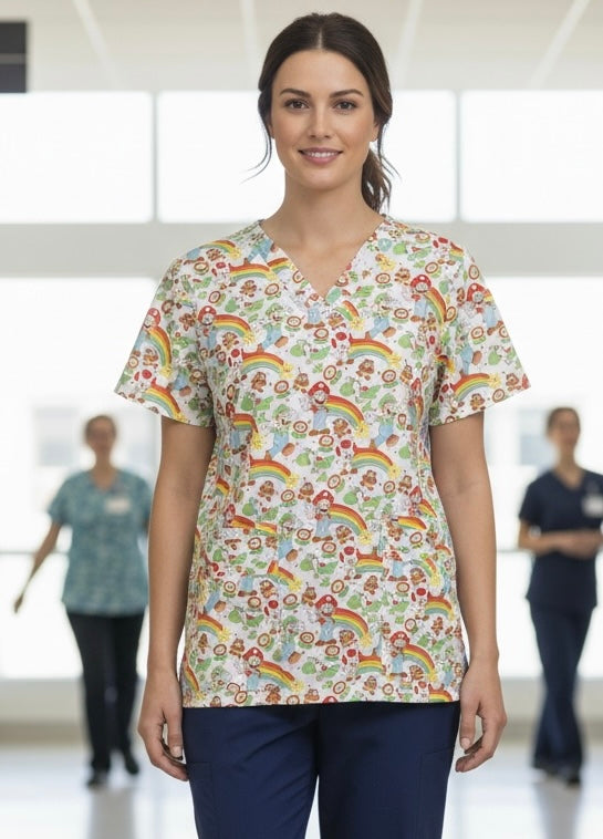 Scrub Top- Mario – Stitched2seven4