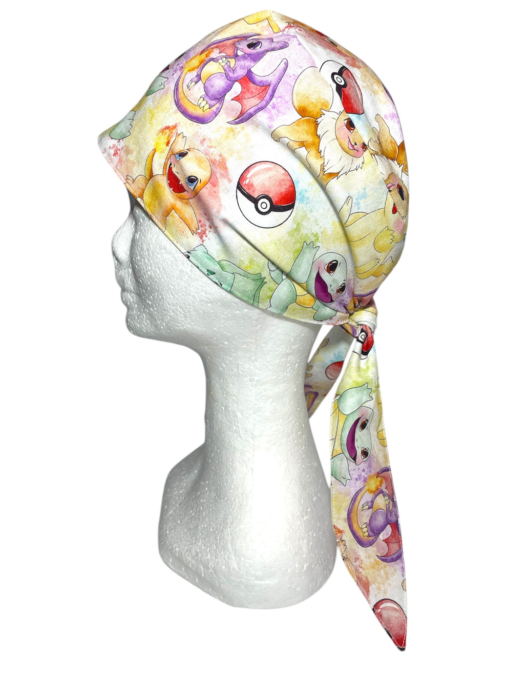 Scrub Cap- Pokemon Watercolor – Stitched2seven4
